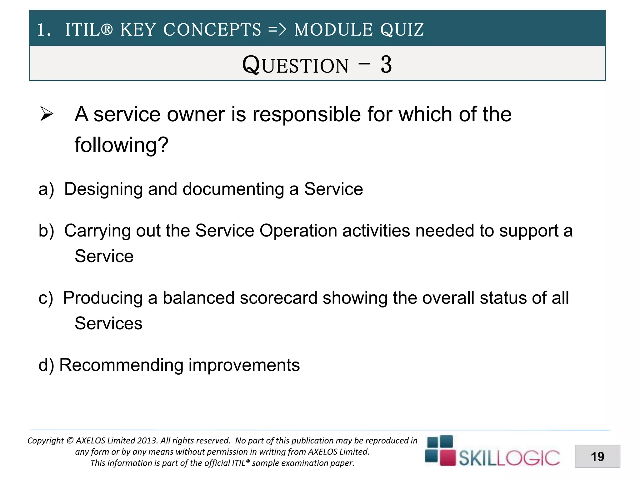 ITIL Training Module 1 Service Management Part 2 | PPT