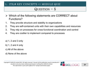 ITIL Training Module 1 Service Management Part 2 | PPT