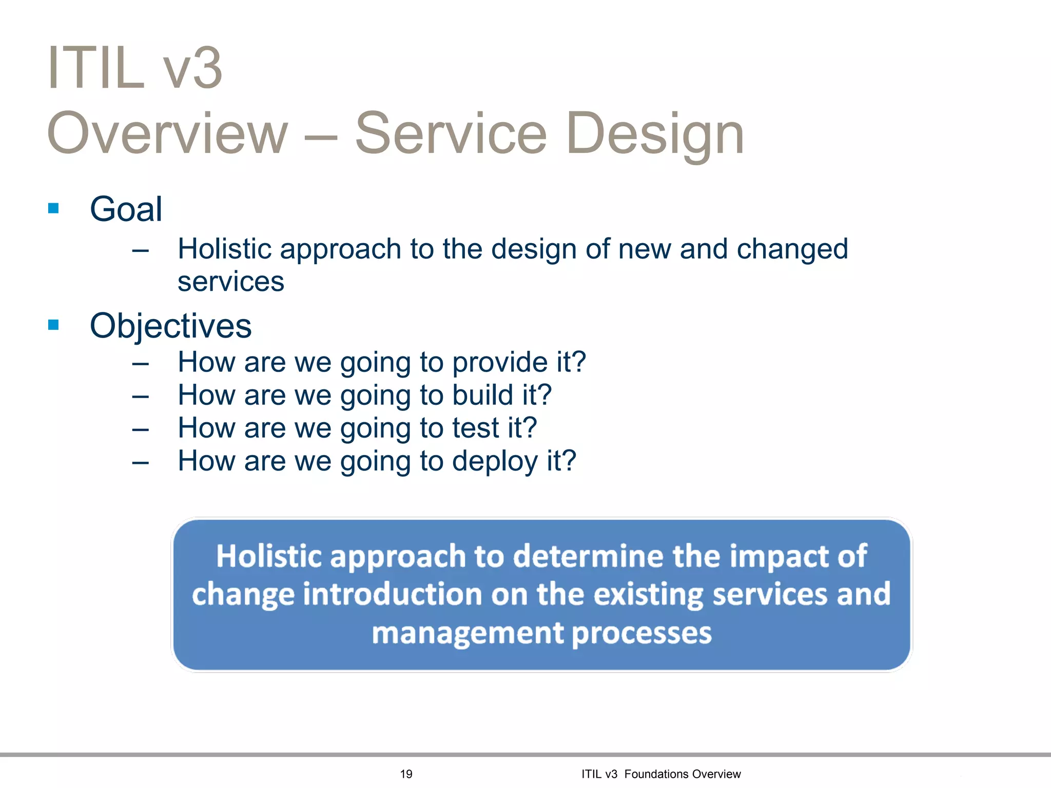 ITIL V3 Overview | PPT