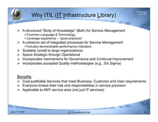 ITIL v3 Awareness - Jun 2010 | PDF | Information Services Industry ...