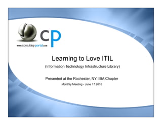 ITIL v3 Awareness - Jun 2010 | PPT