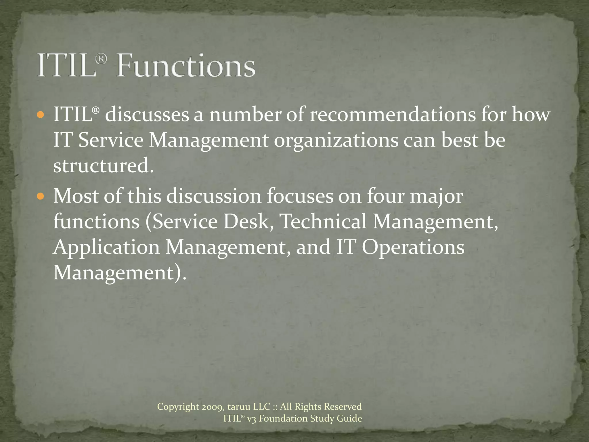 Itil v3 foundation study guide itil core concepts | PDF