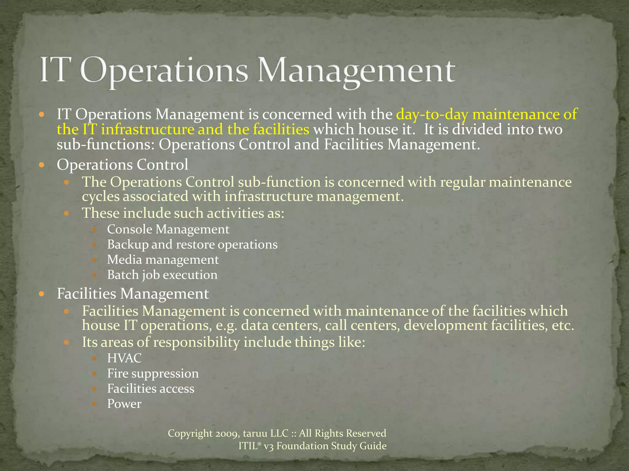 Itil v3 foundation study guide itil core concepts | PDF