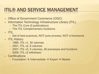 ITIL® v3 Overview | PPT