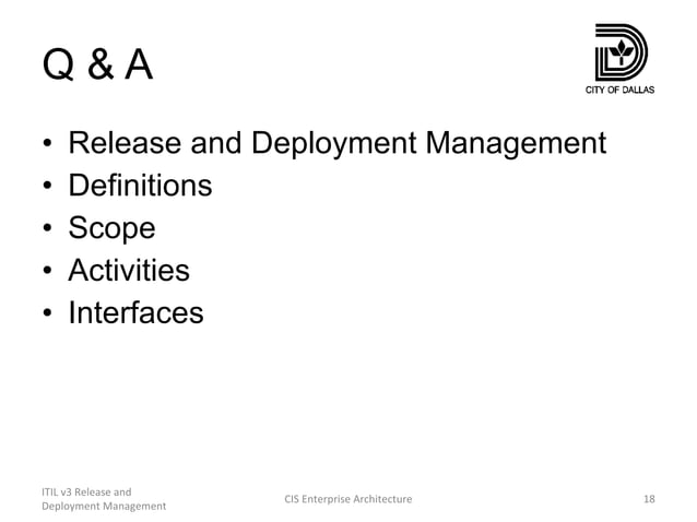 Itil v3 release and deployment management | PPT