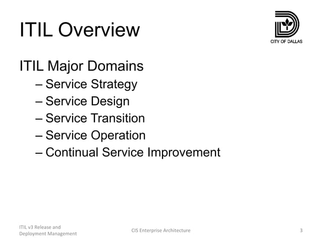Itil v3 release and deployment management | PPT