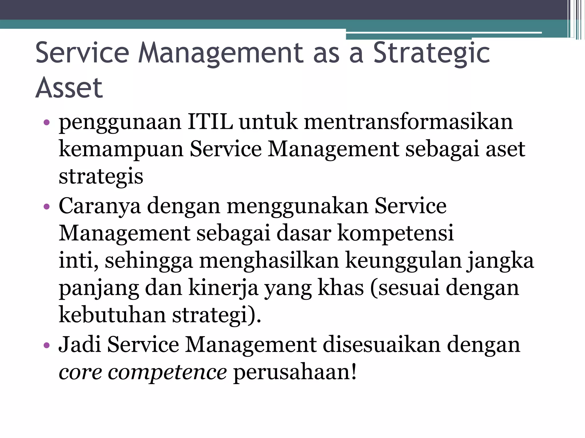 Itil v3 service strategy | PDF