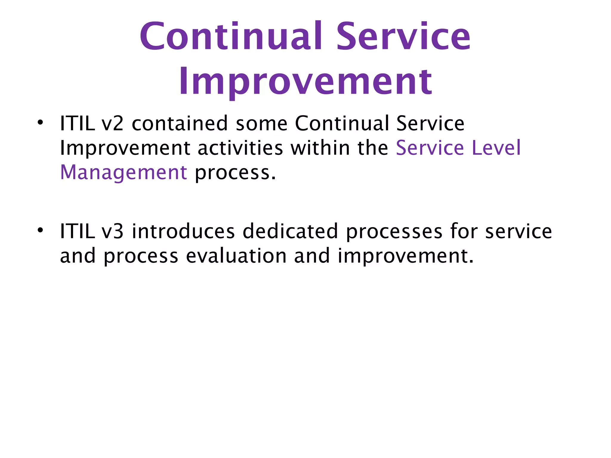 Itil v3 versus itil v2 overview | PPT | Cloud Computing | Internet