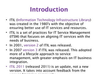 Itil v3 versus itil v2 overview | PPT | Cloud Computing | Internet