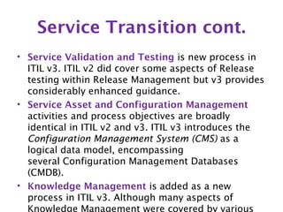 Itil v3 versus itil v2 overview | PPT | Cloud Computing | Internet