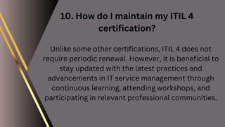 ITIL 4 Certification: Frequently Asked Questions and Answers | PPT