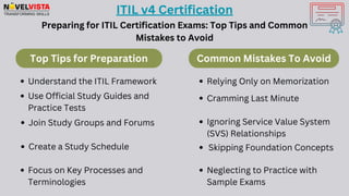 Preparing for ITIL Certification Exams: Top Tips and Common Mistakes to Avoid | PPT