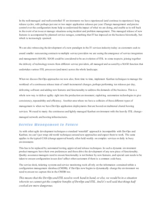 ITIL , DevOps and IT4IT | DOCX