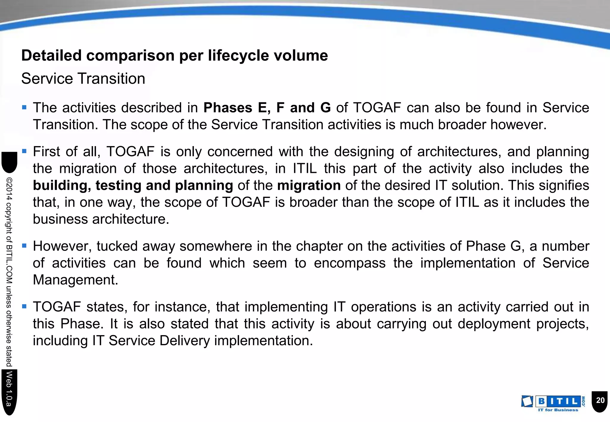ITIL vs TOGAF First Round | PPTX