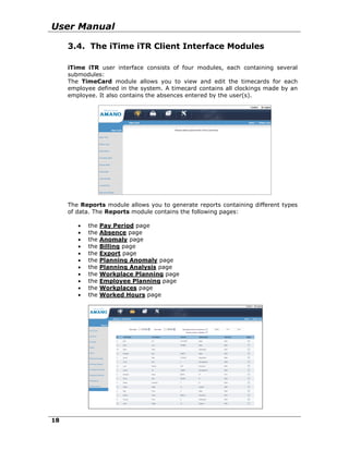 iTime - Time and Attendance Manual | PDF