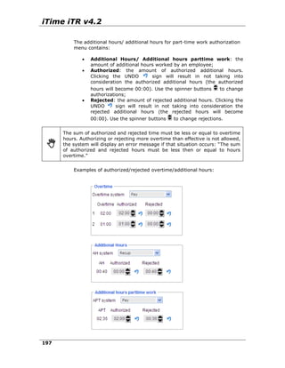 iTime - Time and Attendance Manual | PDF