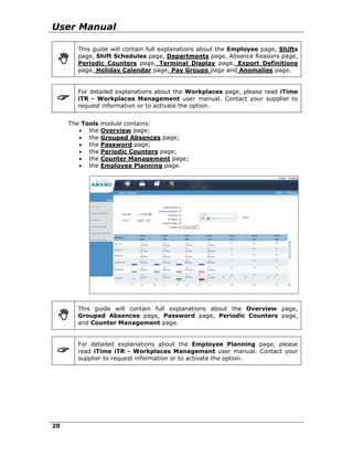 iTime - Time and Attendance Manual | PDF