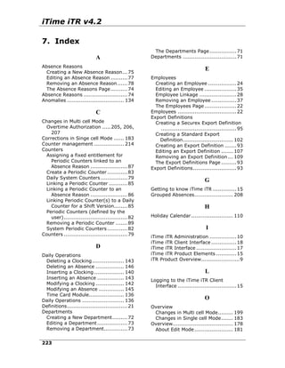 iTime - Time and Attendance Manual | PDF