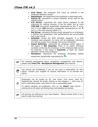 iTime - Time and Attendance Manual | PDF