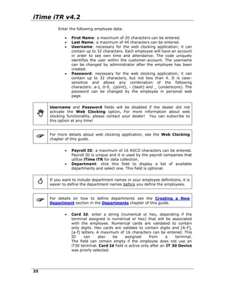 iTime - Time and Attendance Manual | PDF