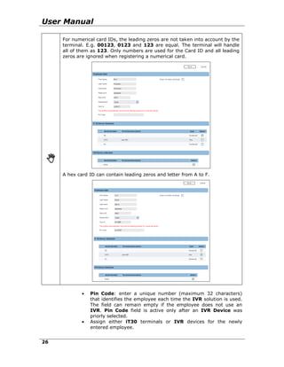 iTime - Time and Attendance Manual | PDF