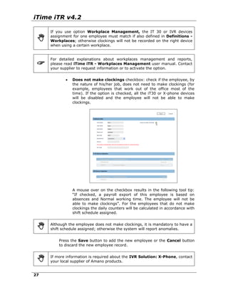 iTime - Time and Attendance Manual | PDF