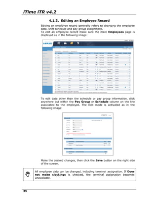 iTime - Time and Attendance Manual | PDF