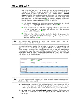 iTime - Time and Attendance Manual | PDF
