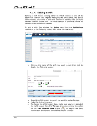iTime - Time and Attendance Manual | PDF
