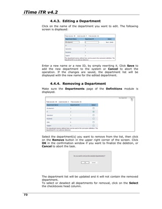 iTime - Time and Attendance Manual | PDF