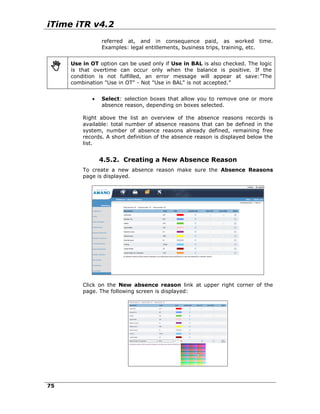 iTime - Time and Attendance Manual | PDF