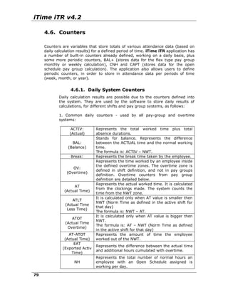 iTime - Time and Attendance Manual | PDF