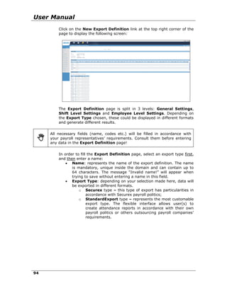 iTime - Time and Attendance Manual | PDF