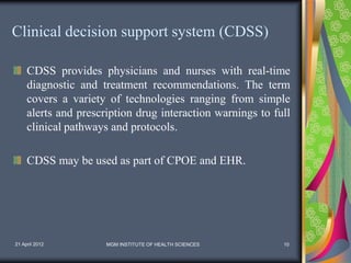 It implementation in healthcare | PPT