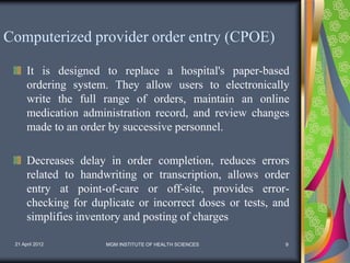 It implementation in healthcare | PPT