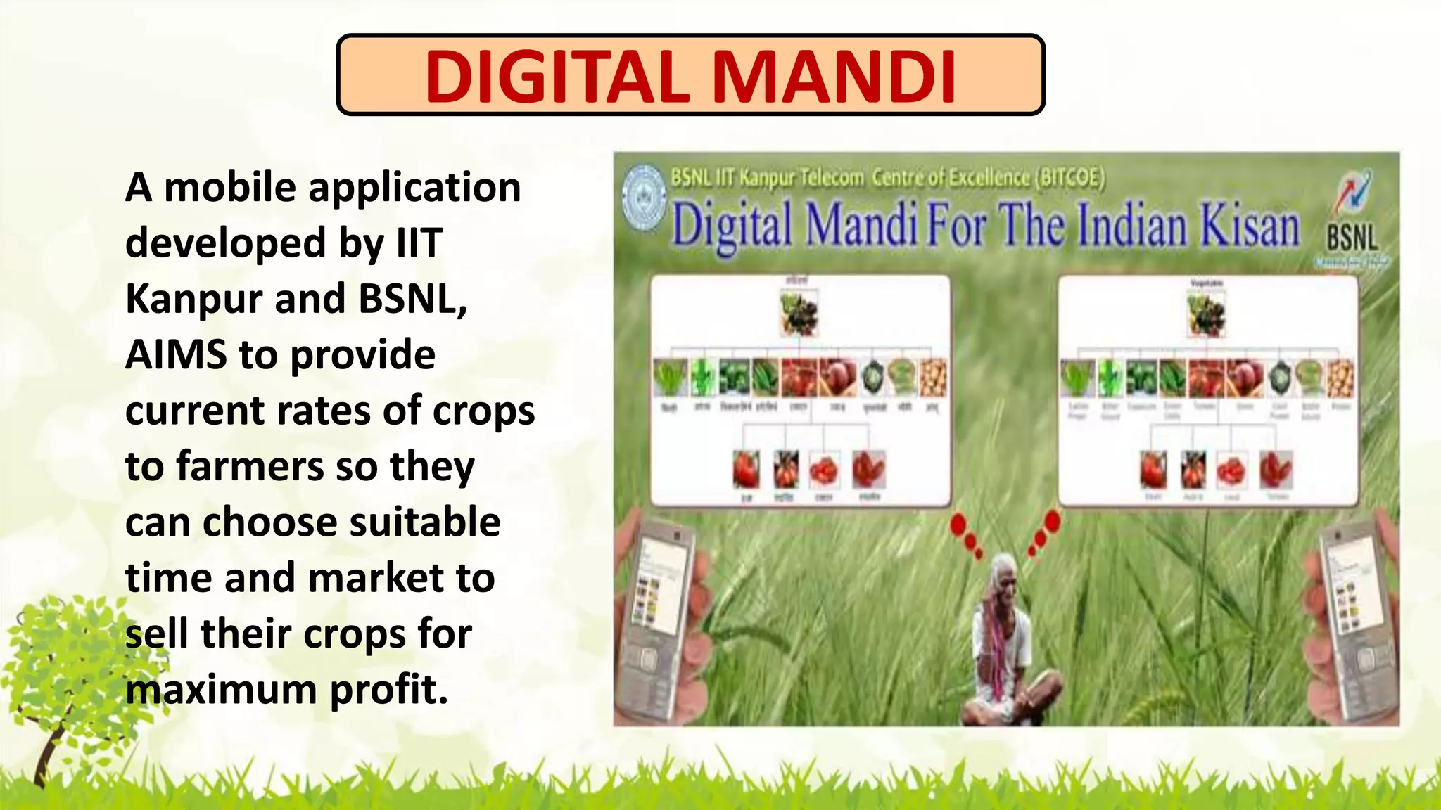 Information Technology in agriculture ppt by deependra | PPTX