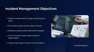 IT Incident Management Process Overview - TaskCall | PDF