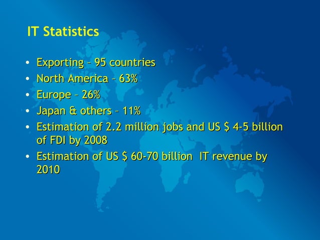 IT Industry in India | PPT | Business | Business and Finance