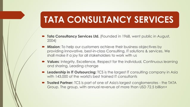 It industry & tcs strategic analysis | PPTX