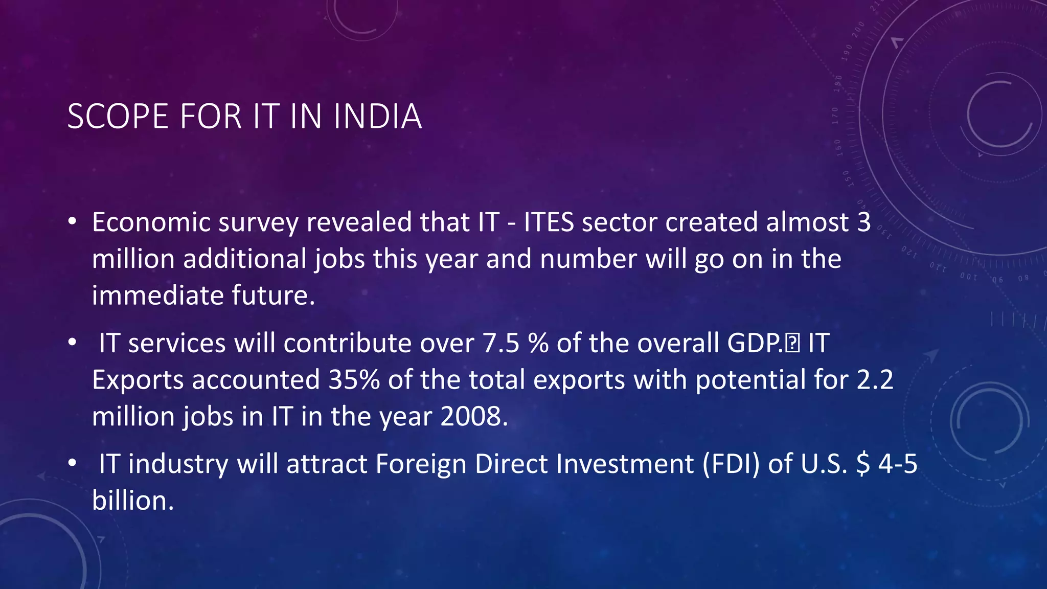 Contribution of I.T in Economy | PPTX