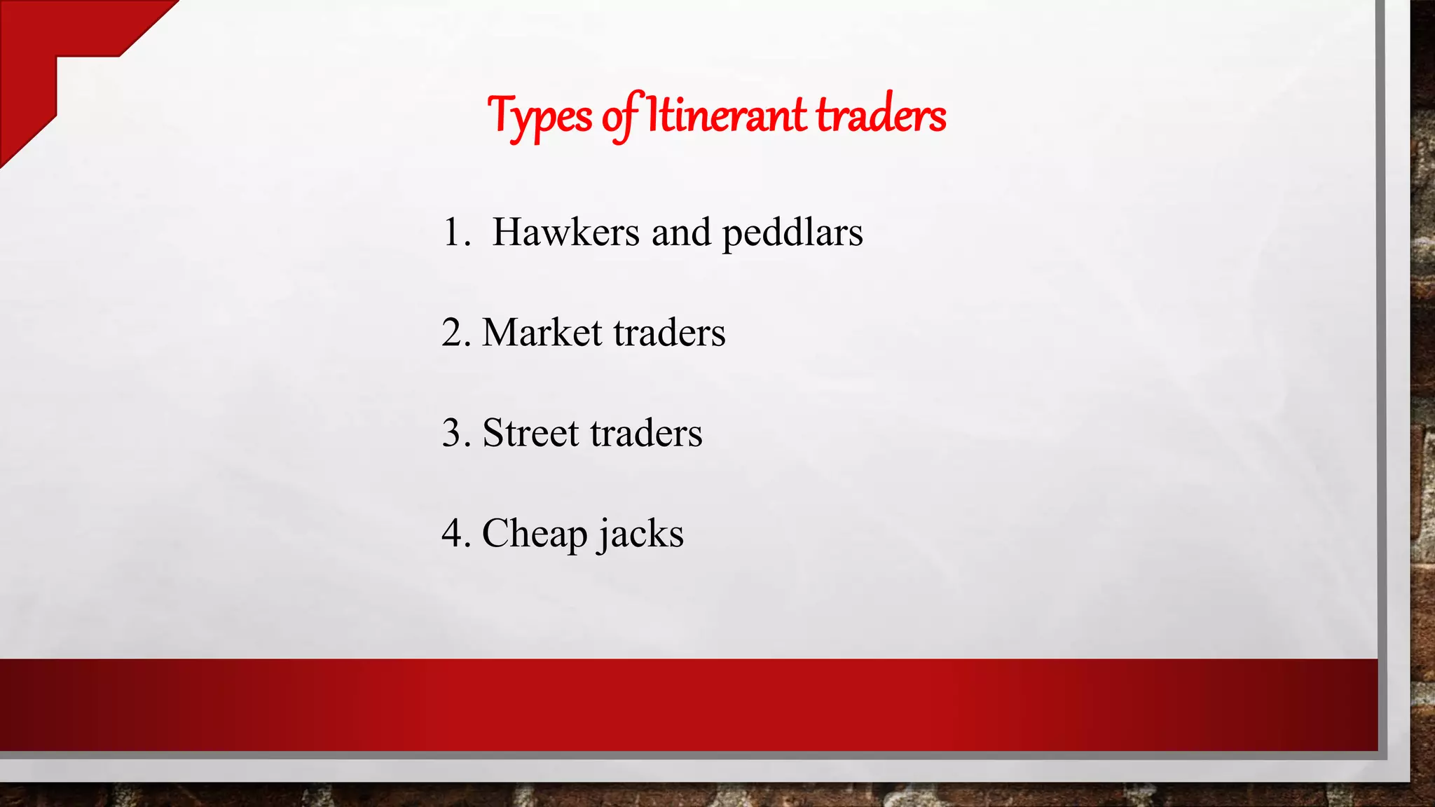 Itinerant | PPT