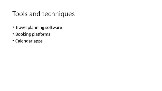 Itinerary planning and costing in the travel industyr.pptx | Travel ...