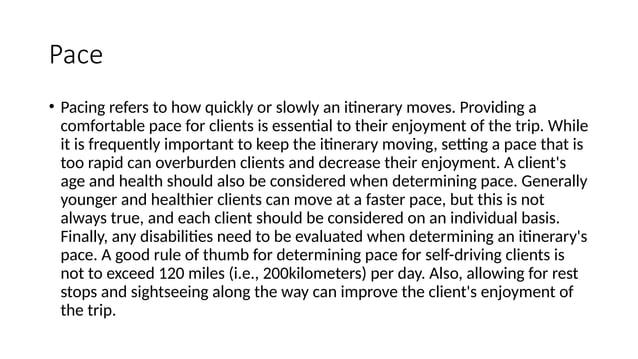 Itinerary planning and costing in the travel industyr.pptx | Travel ...