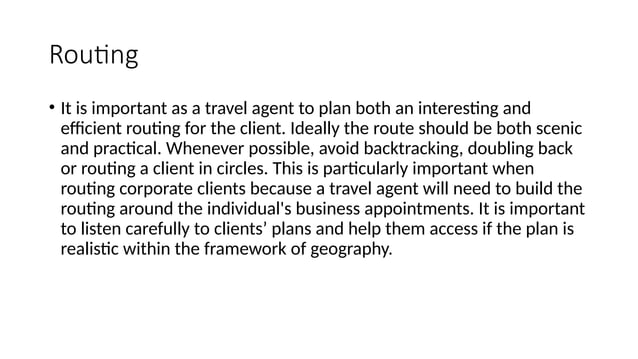 Itinerary planning and costing in the travel industyr.pptx | Travel ...