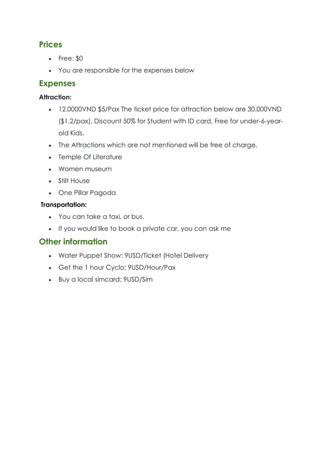 Beloved Travelers Itinerary proposal from AZ Local Trip | PDF