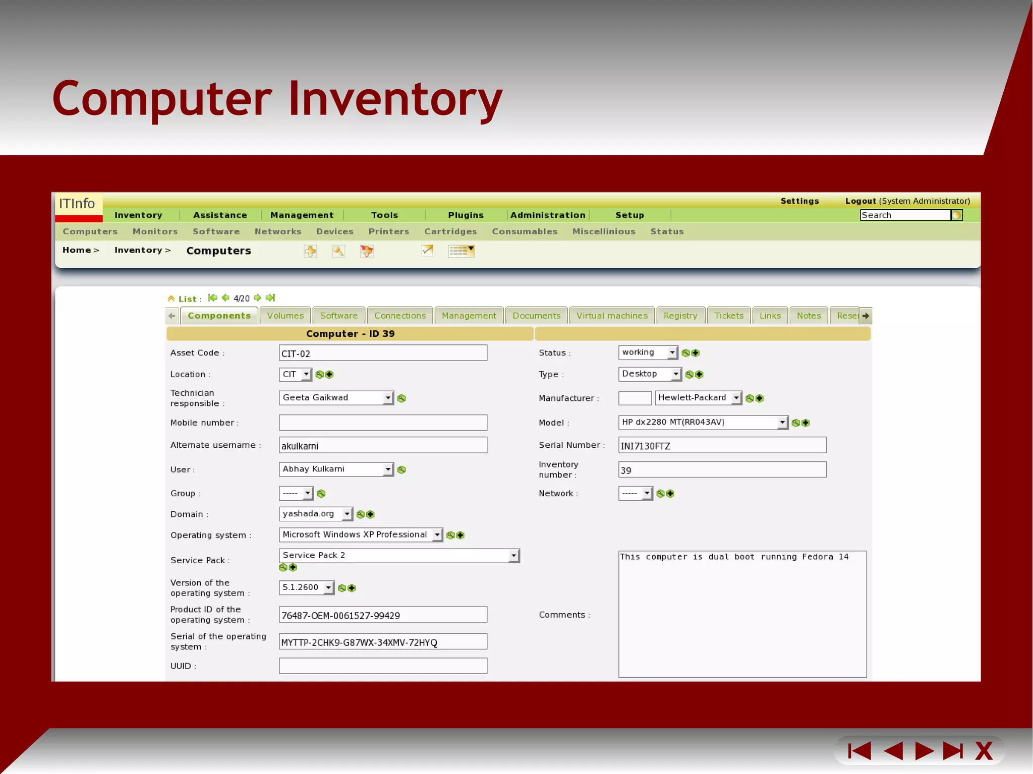 ITInfo -- IT Inventory & Asset Management System with Helpdesk | PPT ...
