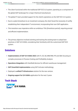 IT Infra SAP S4 HANA for chemical manufacturing plant.pdf