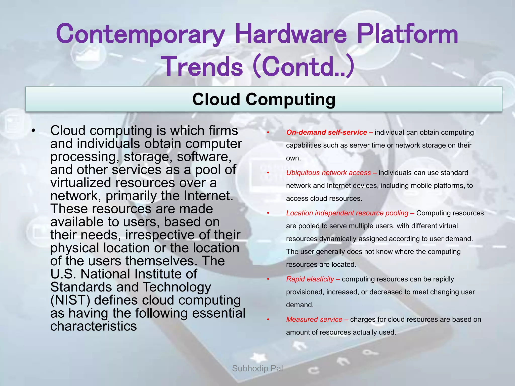 It infrastructure and emerging technologies | PDF | Cloud Computing | Internet