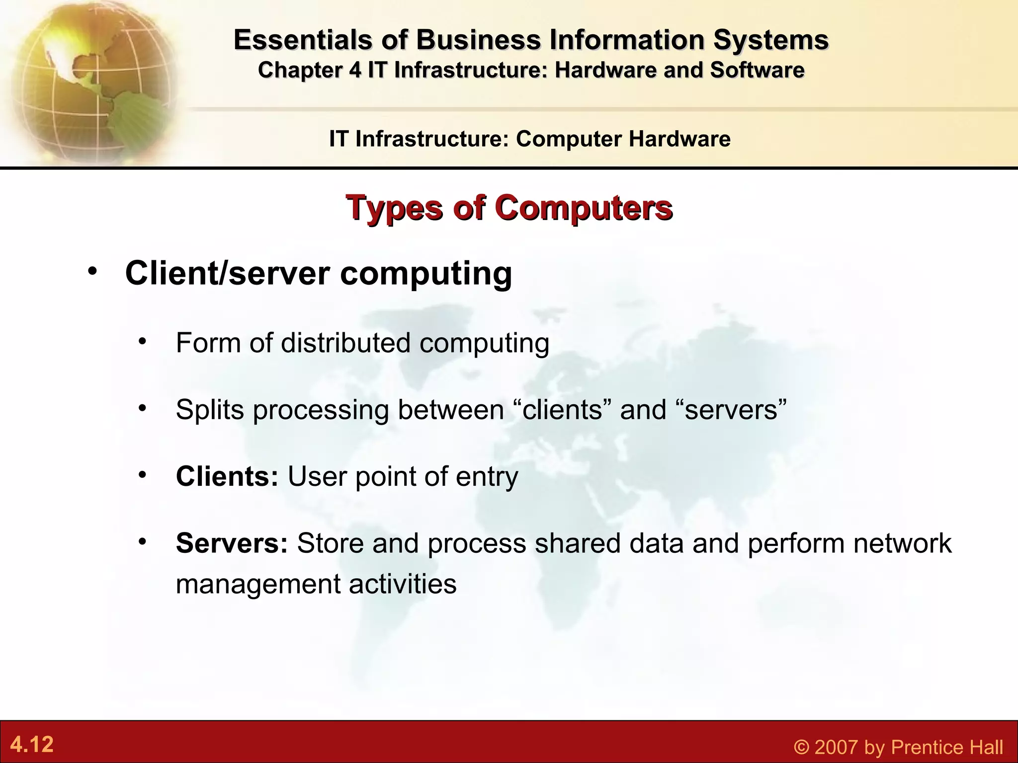 It infrastructure hardware and software | PPT