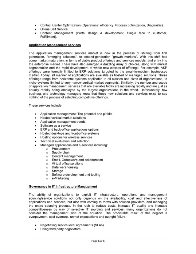 It infrastructure management | PDF | IT and Internet Support | Internet